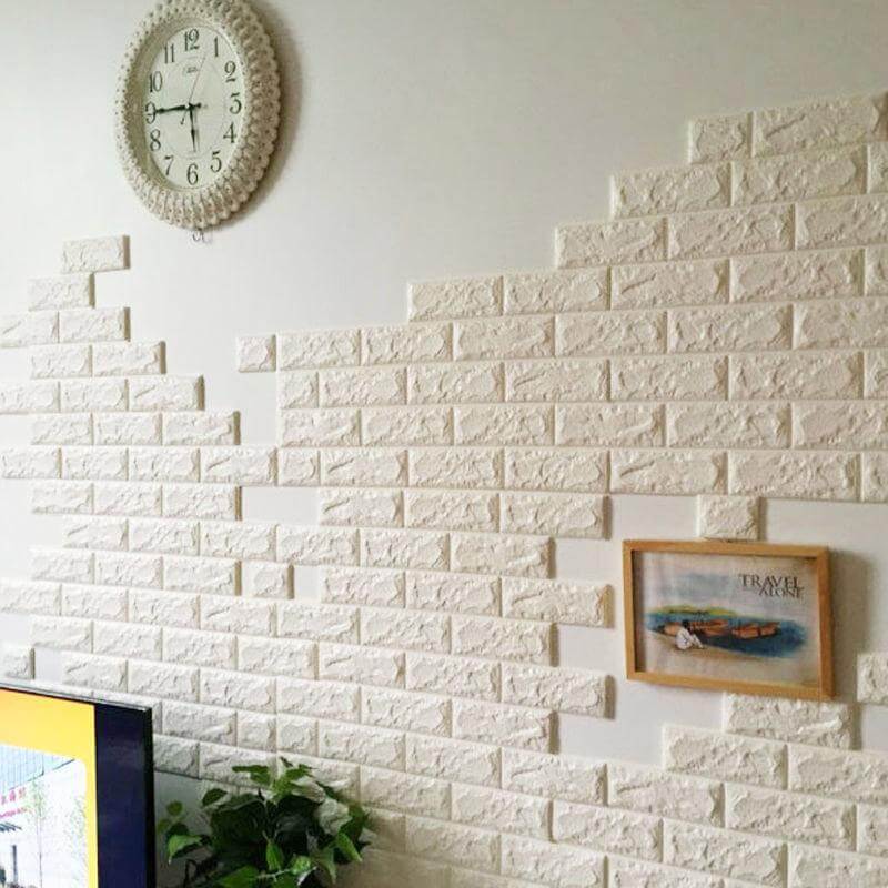 white decorative bricks