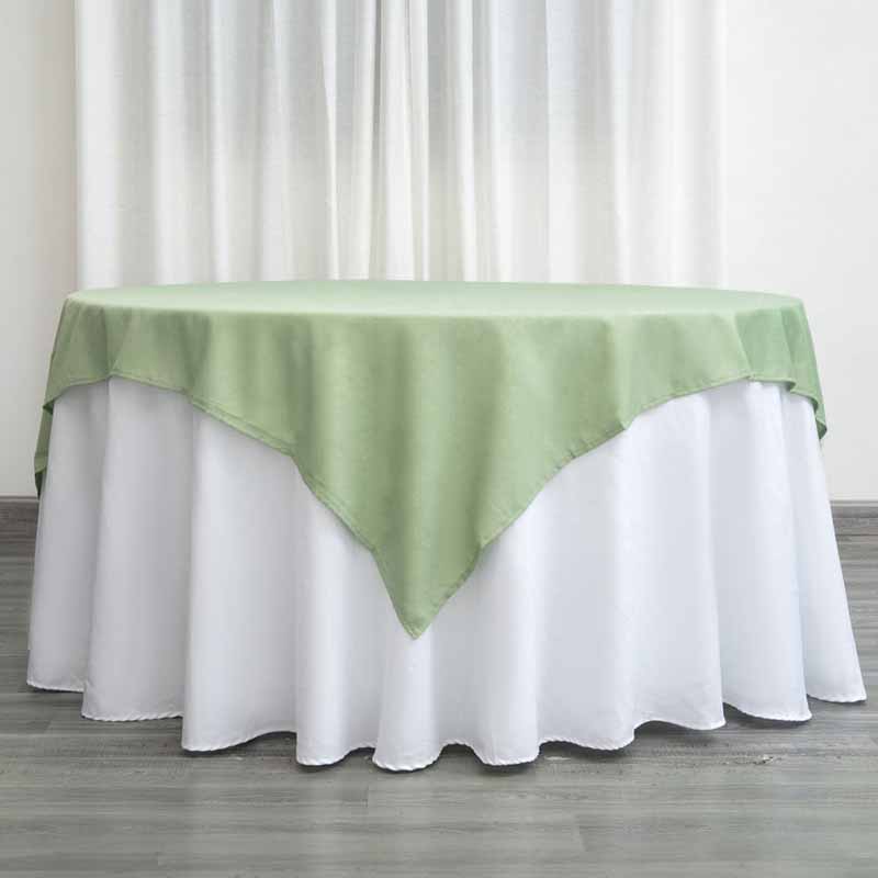 70" & 72" Polyester Tablecloth Overlays | TableclothsFactory