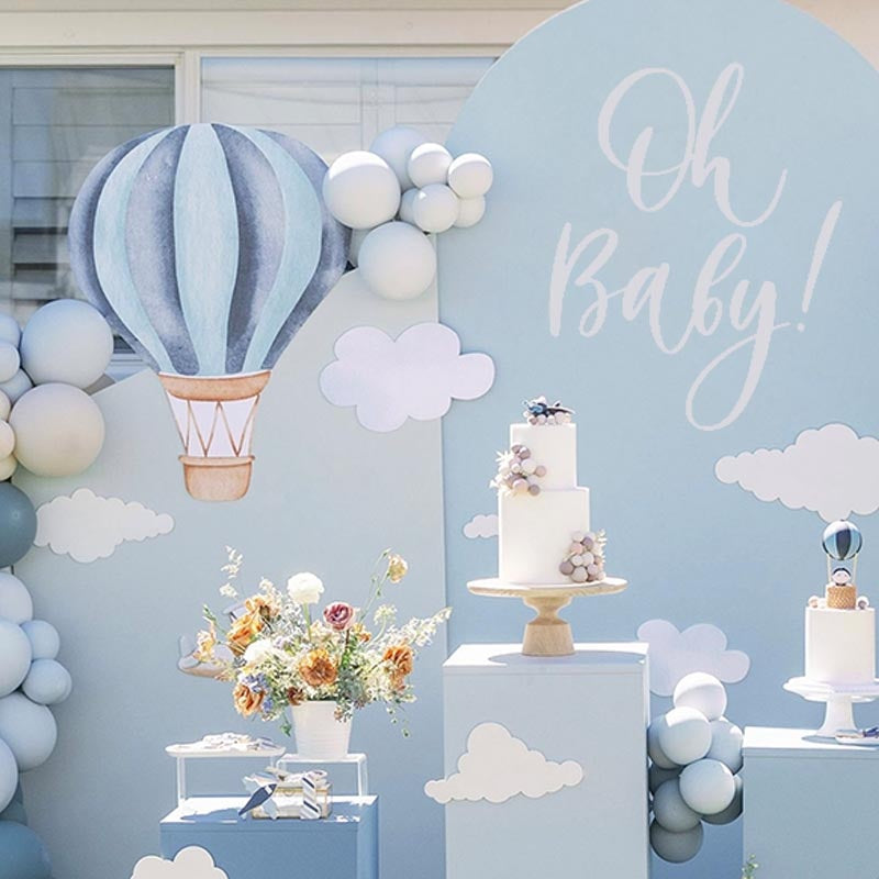 Boys' Baby Shower Backdrops | TableclothsFactory