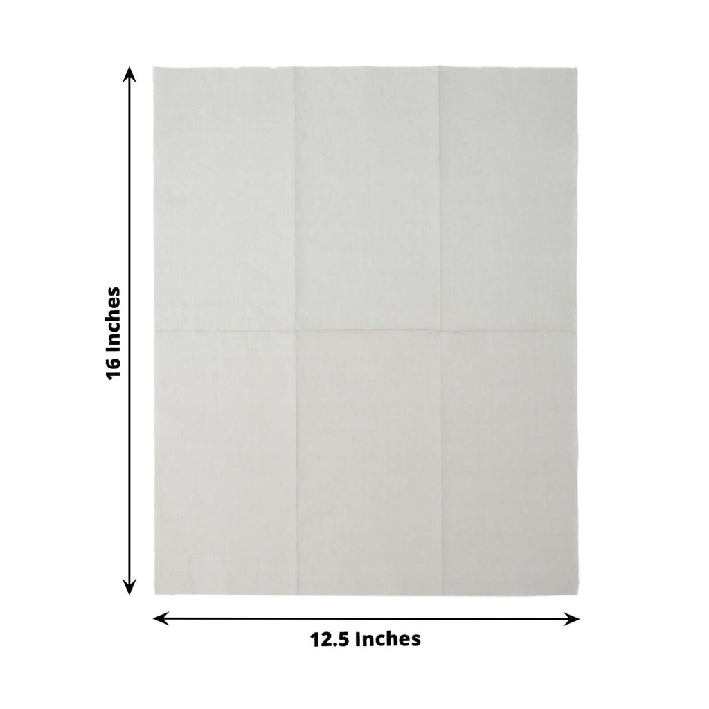 Soft 2-Ply Paper Napkins Silver | TableclothsFactory