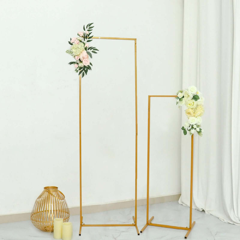 Gold Metal Frame Wedding Arch Set of 4 | tableclothsfactory.com