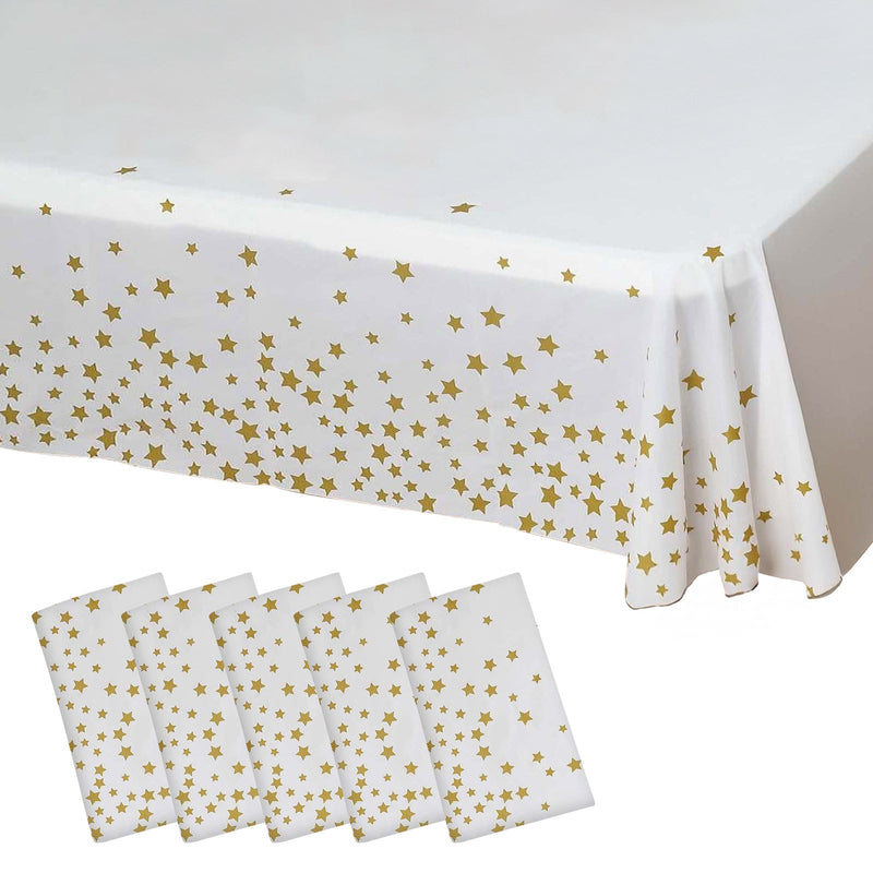 Plastic Rectangle Table Covers 54"x108" White | TableclothsFactory