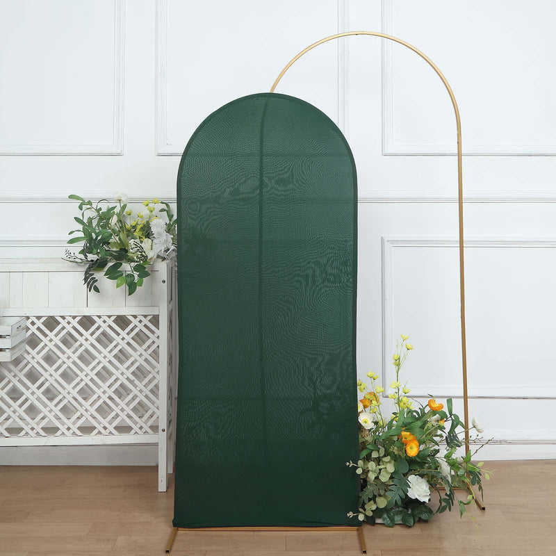 6ft Hunter Green Spandex Backdrop Cover | TableclothsFactory
