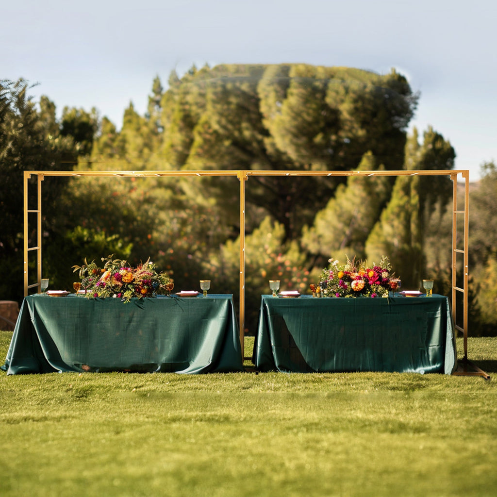 Gold 6ftx16ft Over the Table Stand | TableclothsFactory