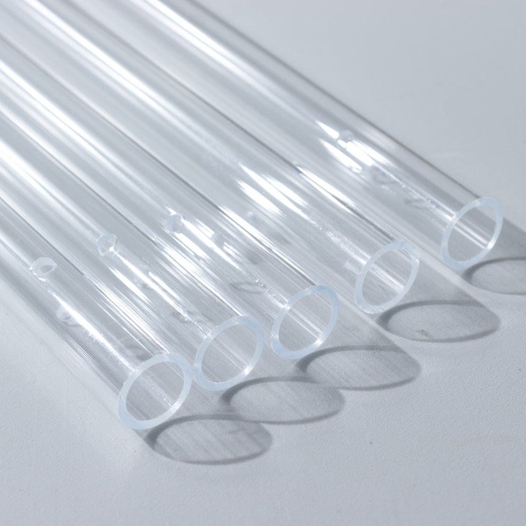 8 Pack 24" Clear Acrylic Drape Tubes | TableclothsFactory