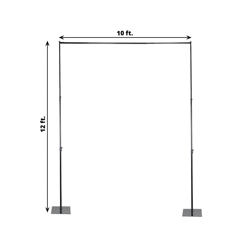 Heavy Duty Black DIY Backdrop Kit | TableclothsFactory.com