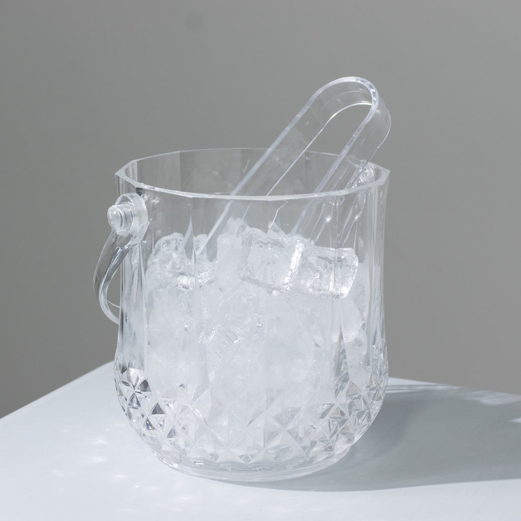 Clear Crystal-Cut Ice Buckets 5"x5" | TableclothsFactory
