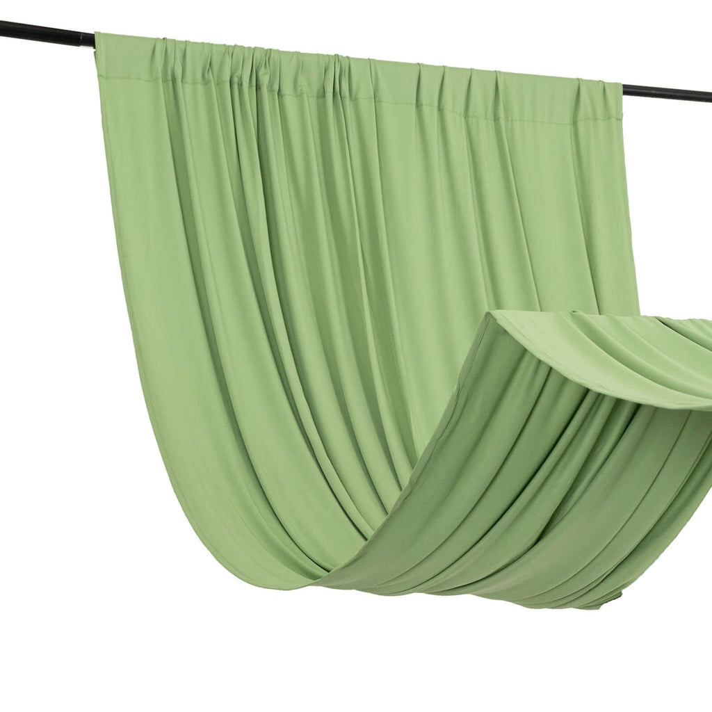 Sage Green 4-Way Stretch Spandex Curtains | tableclothsfactory.com