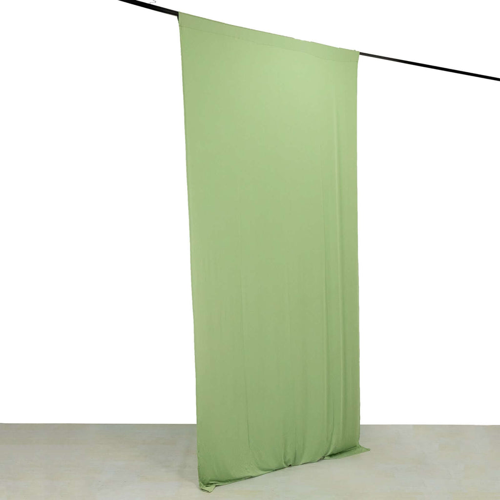 Sage Green 4-Way Stretch Spandex Curtains | tableclothsfactory.com