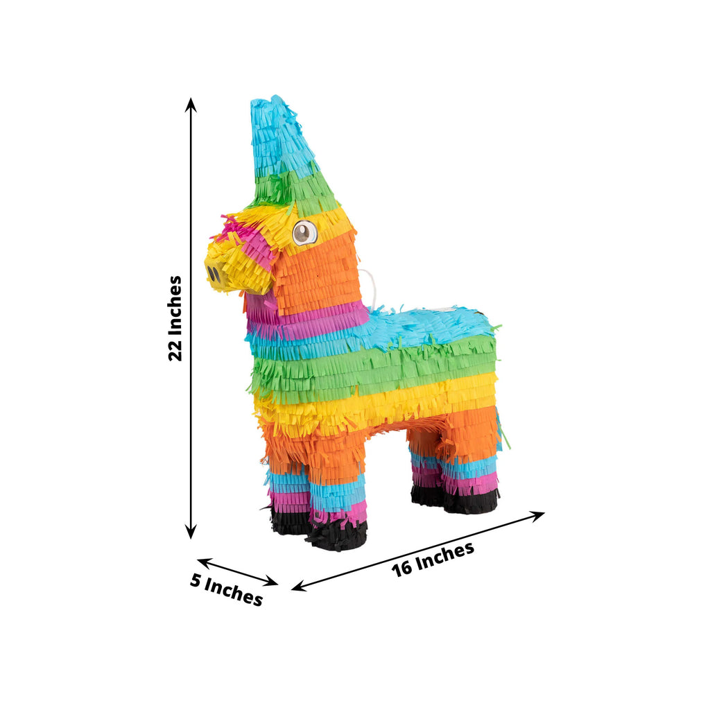 Rainbow Llama Pinatas - 16"x22" | tableclothsfactory.com