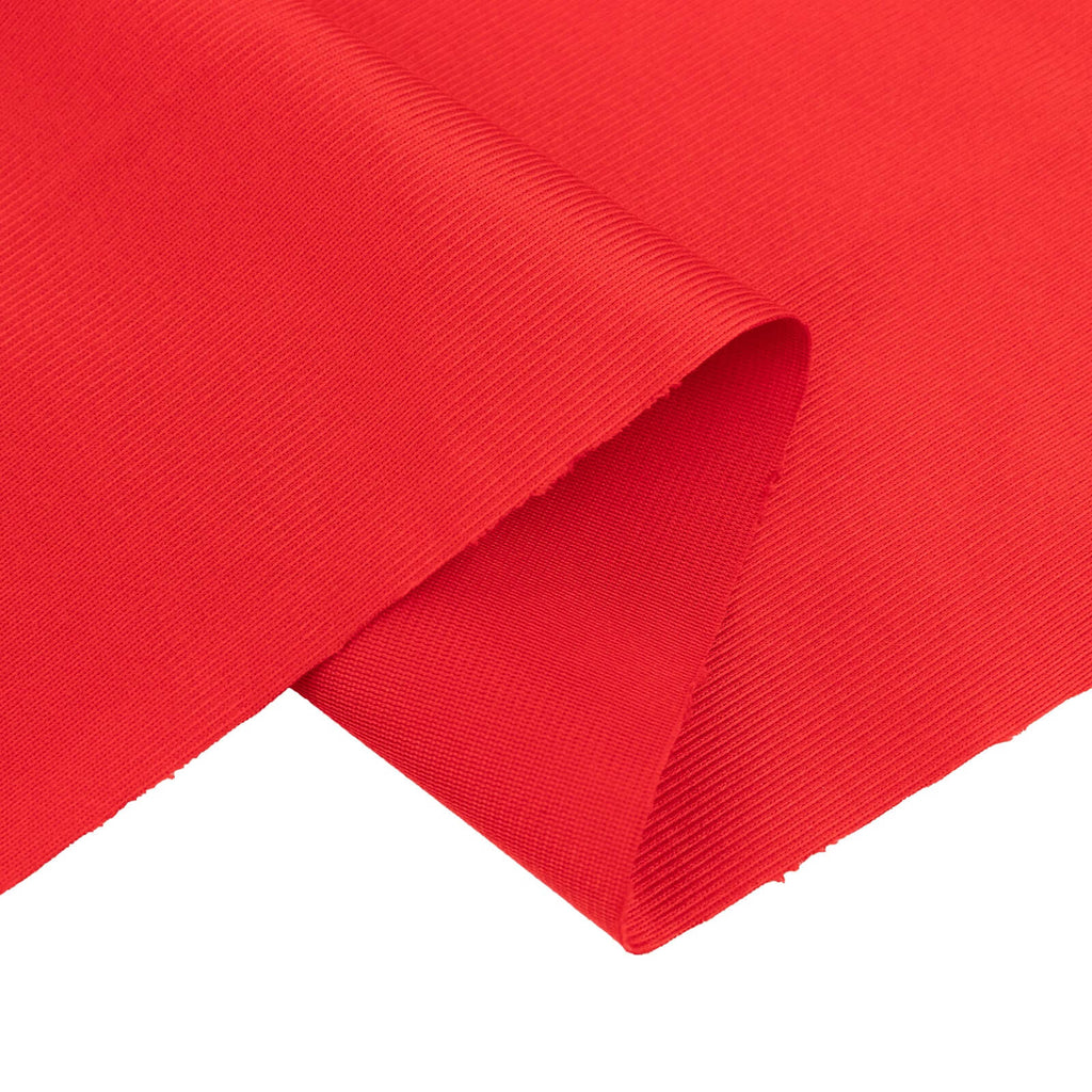Red Scuba Polyester Fabric Roll | tableclothsfactory.com