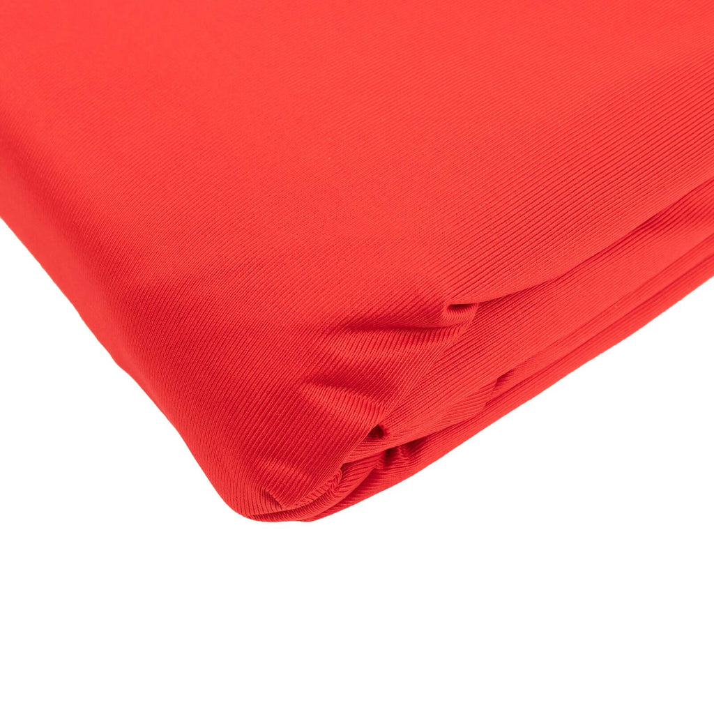 Red Scuba Polyester Fabric Roll | tableclothsfactory.com
