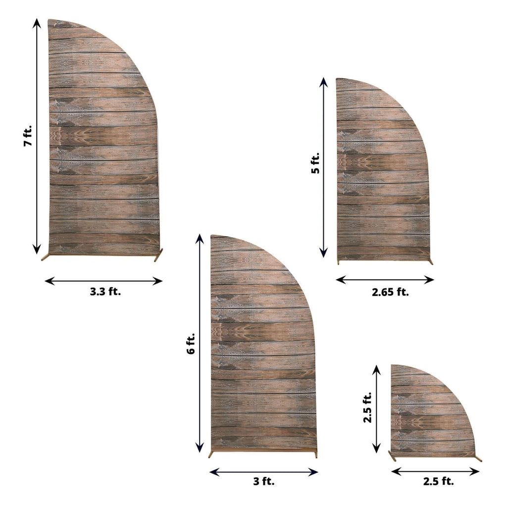 Brown Spandex Wedding Arch Covers Set of 4 | tableclothsfactory.com