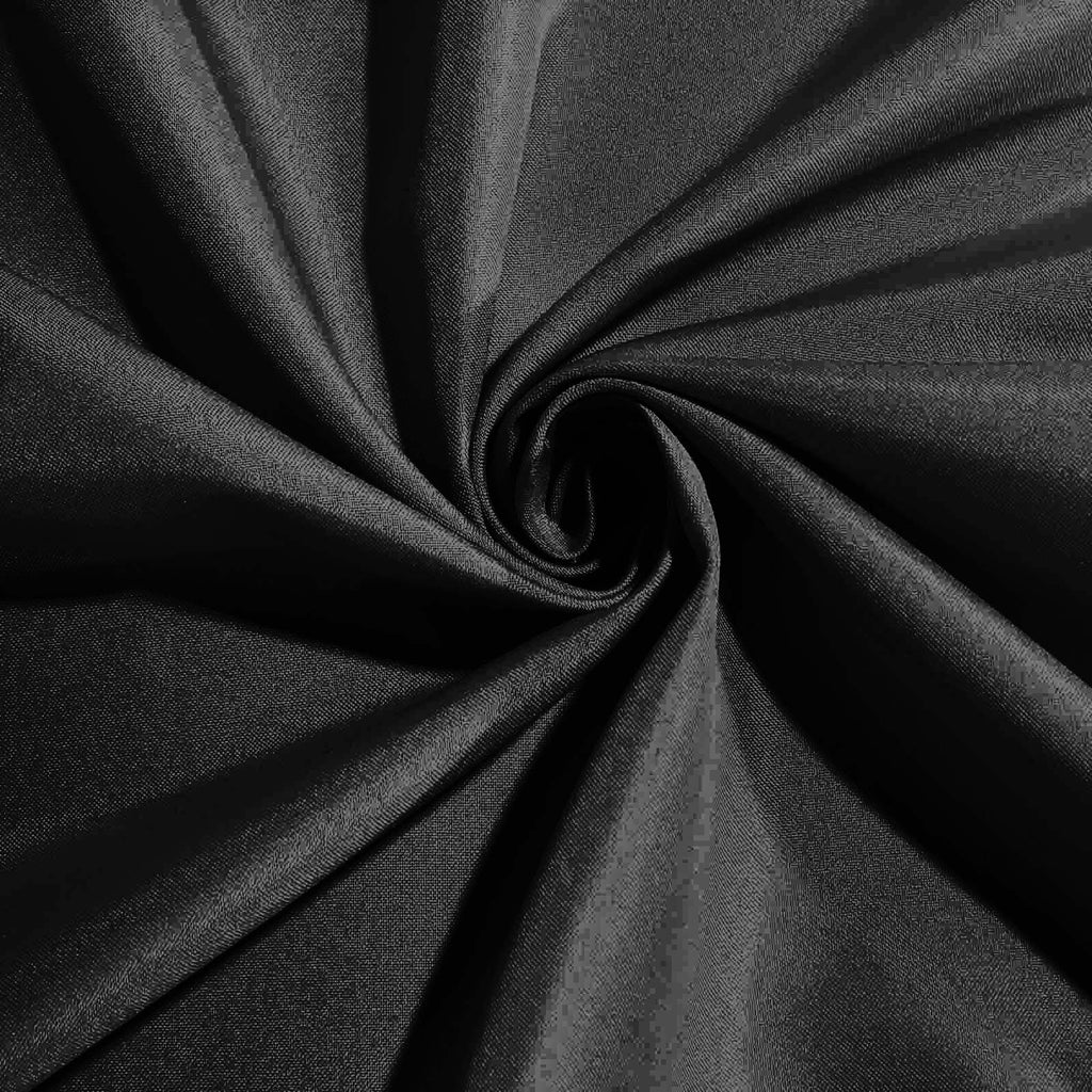 Polyester Napkins 20"x20" Black by TableclothsFactory.com
