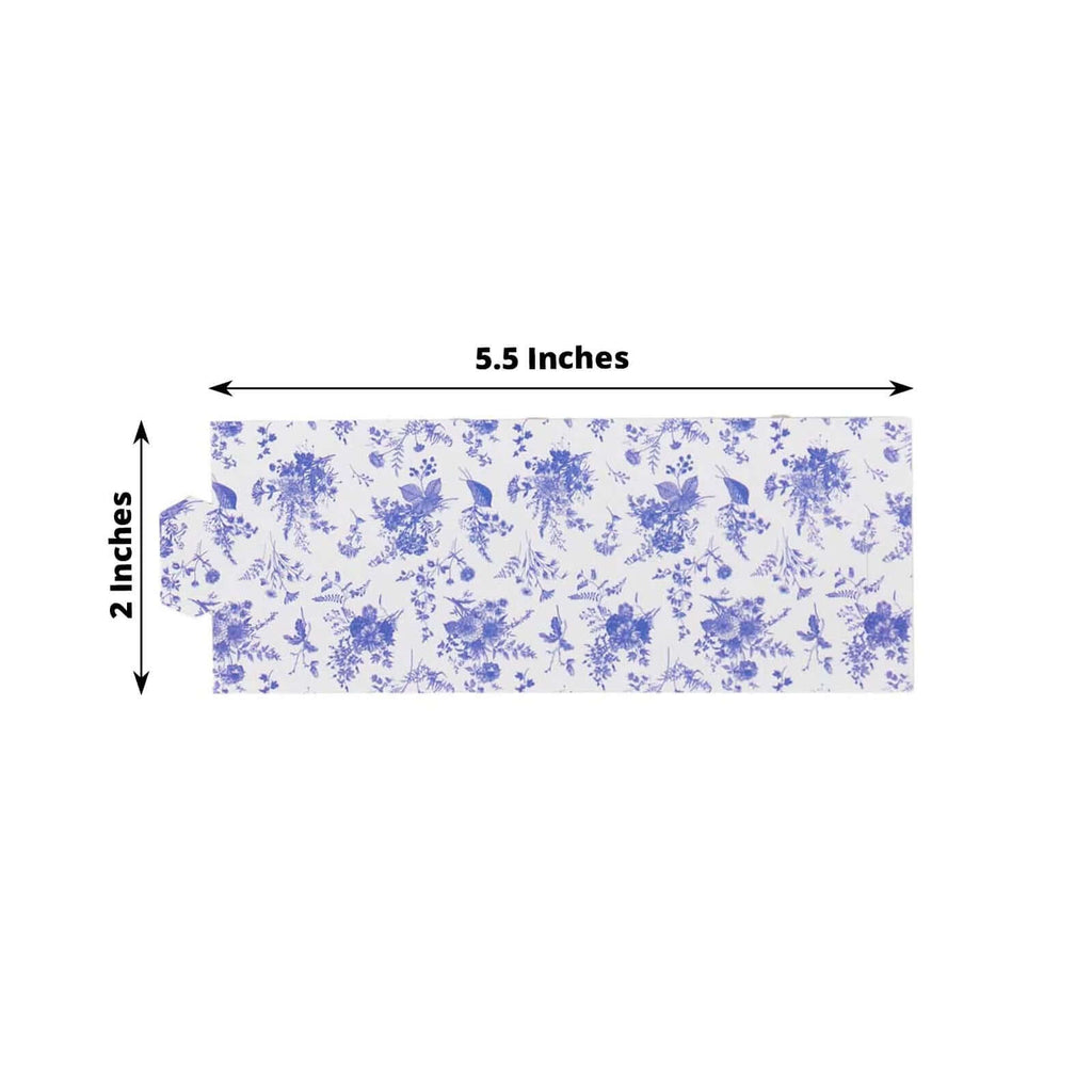 50 Pack Floral Disposable Napkin Rings | tableclothsfactory.com