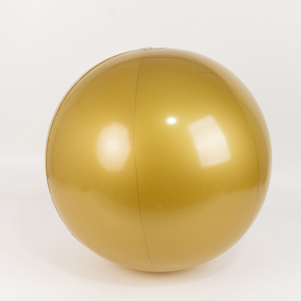 2 Pack Gold Inflatable Play Ball 20" by Tableclothsactory