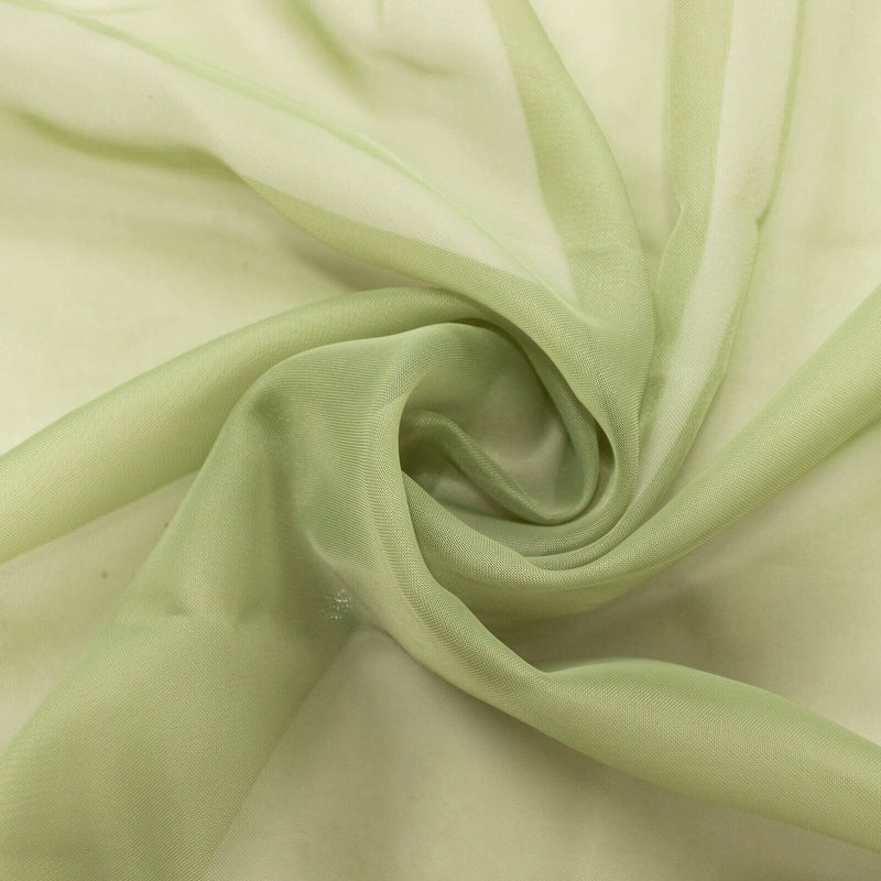 Ivory Chiffon Curtain Panel 5ftx14ft | TableclothsFactory