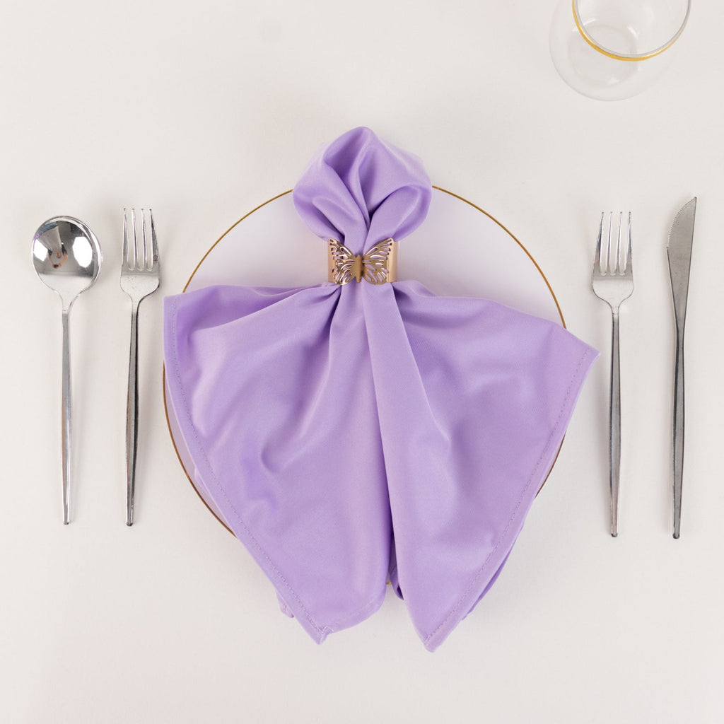 Scuba Napkins 20"x20" Lavender | TableclothsFactory
