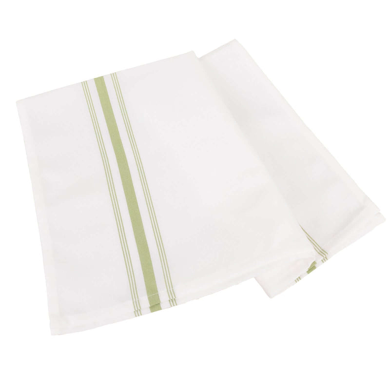 Polyester Bistro Napkins 18"x22" Blue Stripes | TableclothsFactory