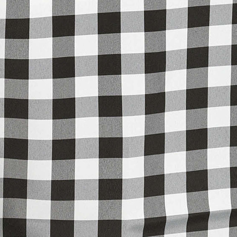 Checkered Square Overlay 70"x70" White/Red | TableclothsFactory