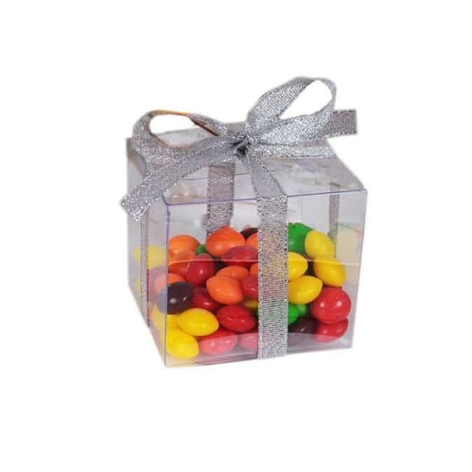 Clear Rectangle Candy Gift Boxes 25 Pack | TableclothsFactory