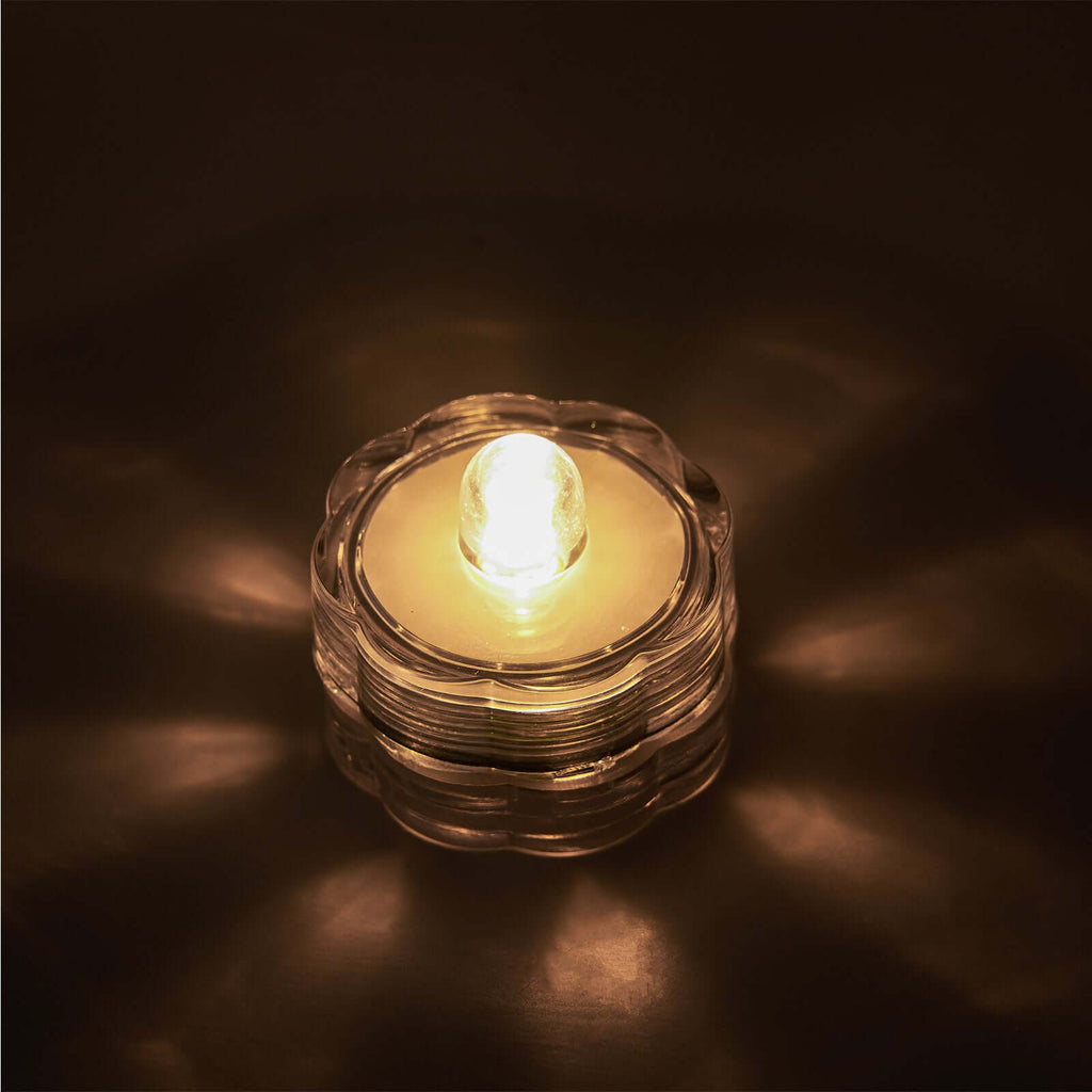 Flower Shaped LED Lights Warm White | TableclothsFactory