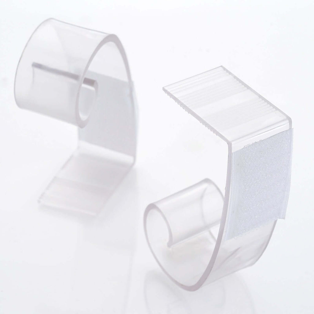 12Pcs Adjustable Plastic Table Skirt Clips | TableclothsFactory