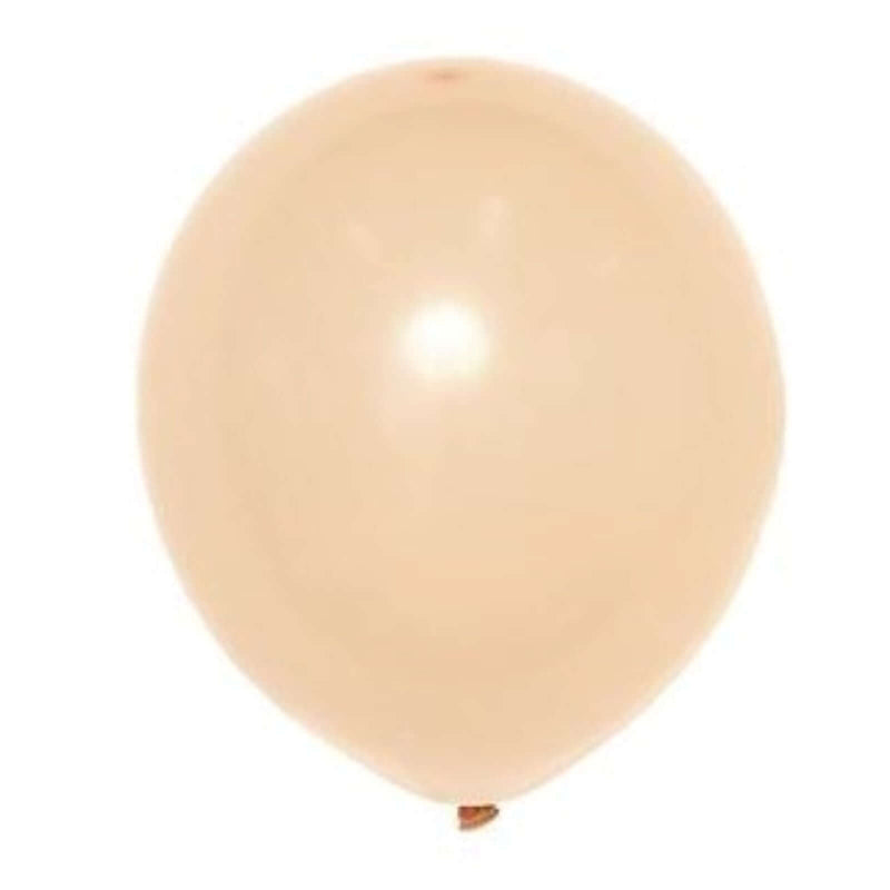 12" Matte Pastel Beige Latex Balloons | tableclothsfactory.com