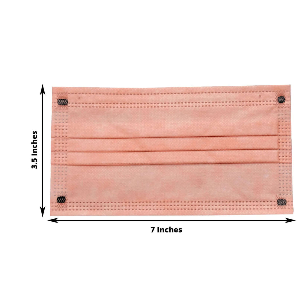 Coral Disposable Face Mask 10 Pack | TableclothsFactory
