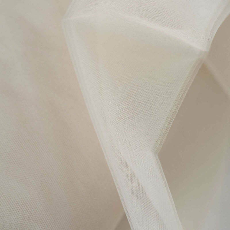 Beige Tulle Fabric Bolt 108"x50 Yards | TableclothsFactory