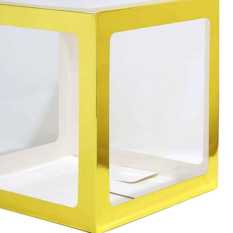 Wood Grain Brown Balloon Boxes 4 Pack | TableclothsFactory