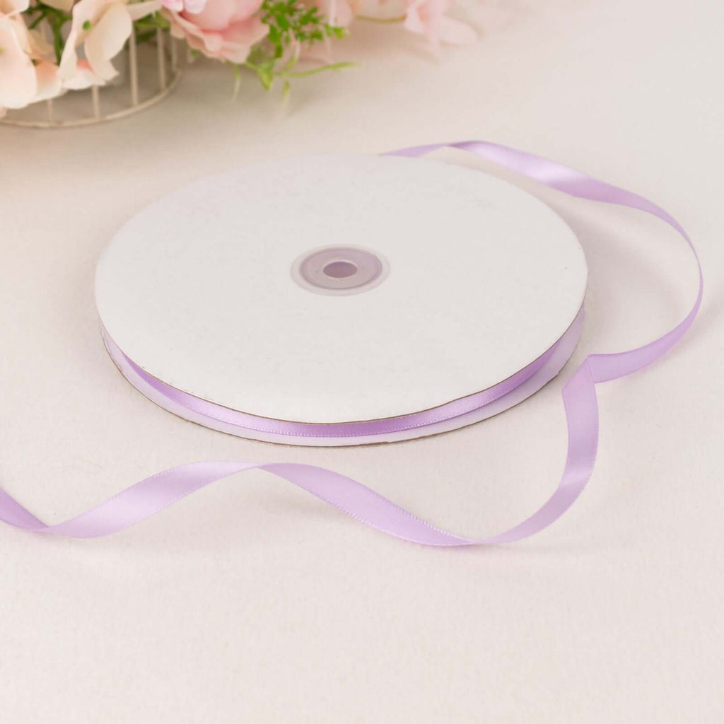 Lavender Lilac Satin Ribbon 100 Yards | TableclothsFactory