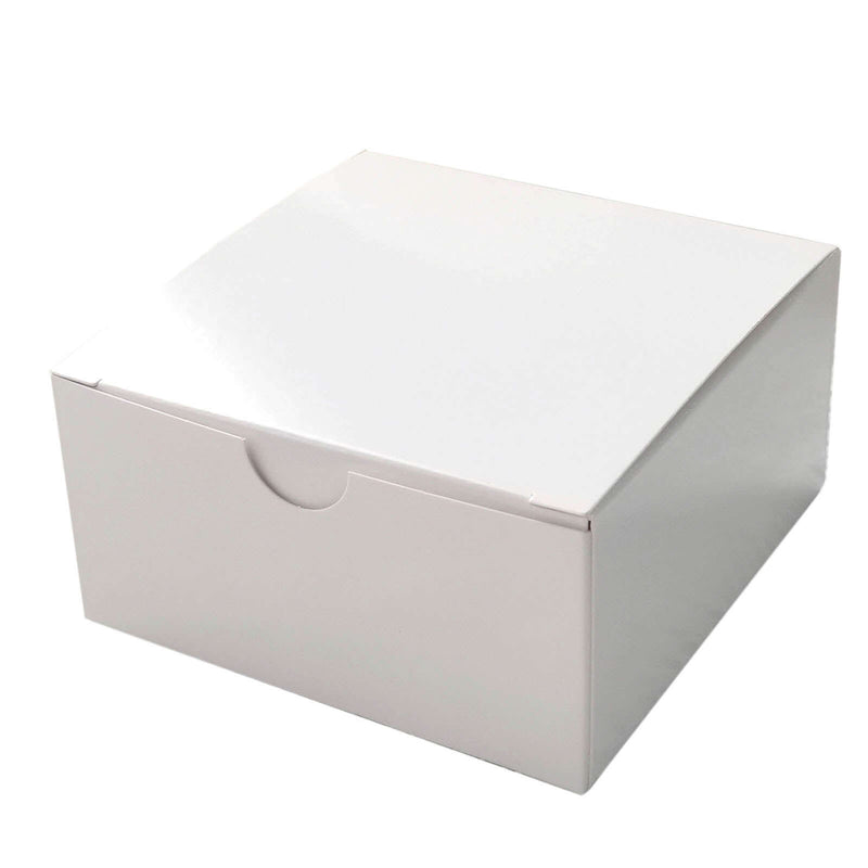 25 Pack White Blue Favor Boxes | TableclothsFactory