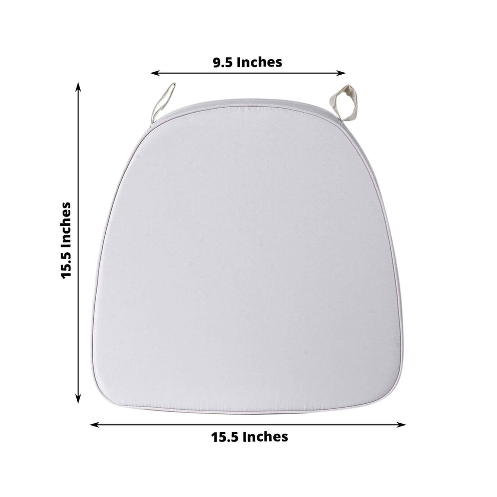 Chiavari Chair Pad Memory Foam Silver | TableclothsFactory