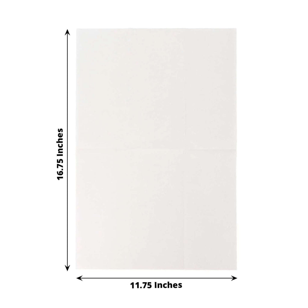 Linen-Like Paper Napkins White | TableclothsFactory