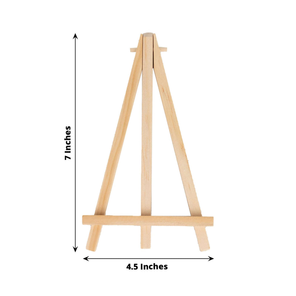 Natural Small Easel Card Stands 10 Pack | TableclothsFactory