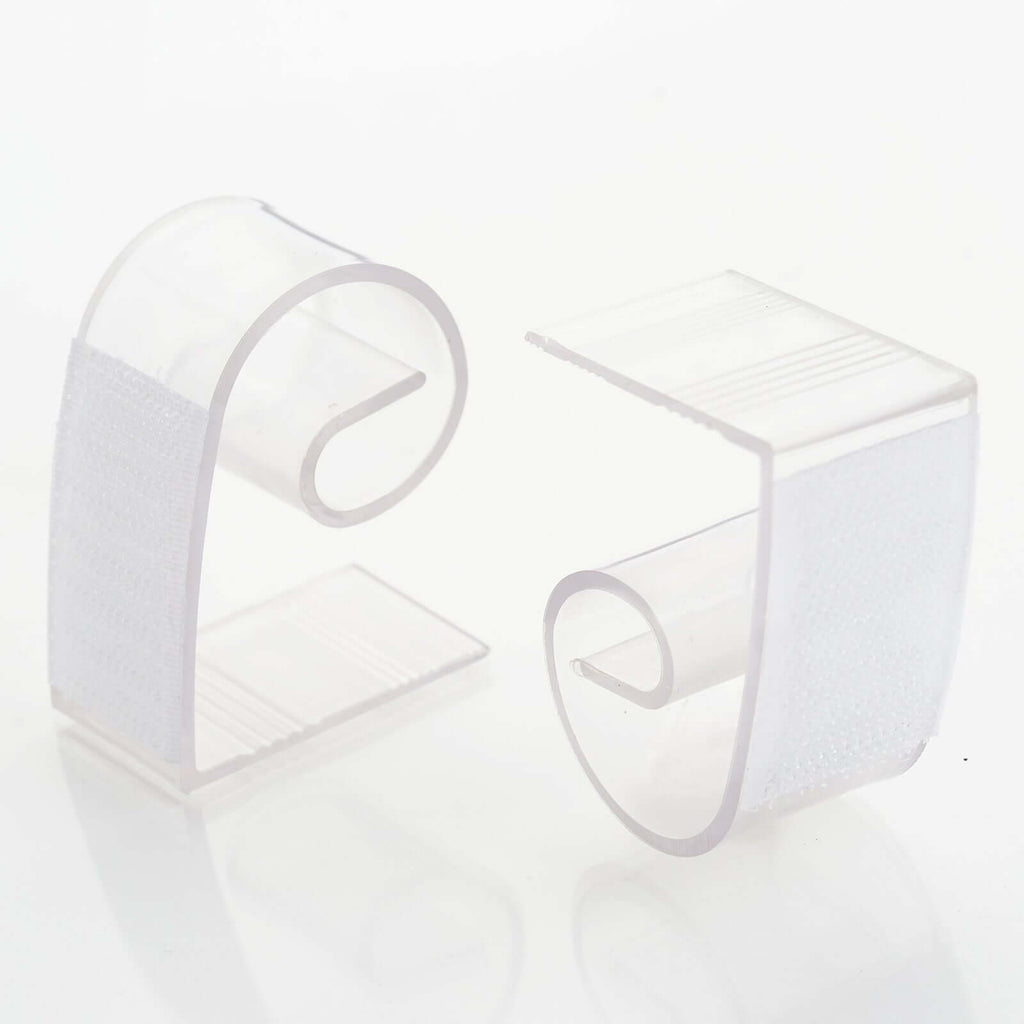 Adjustable Plastic Table Skirt Clips 12Pcs | TableclothsFactory