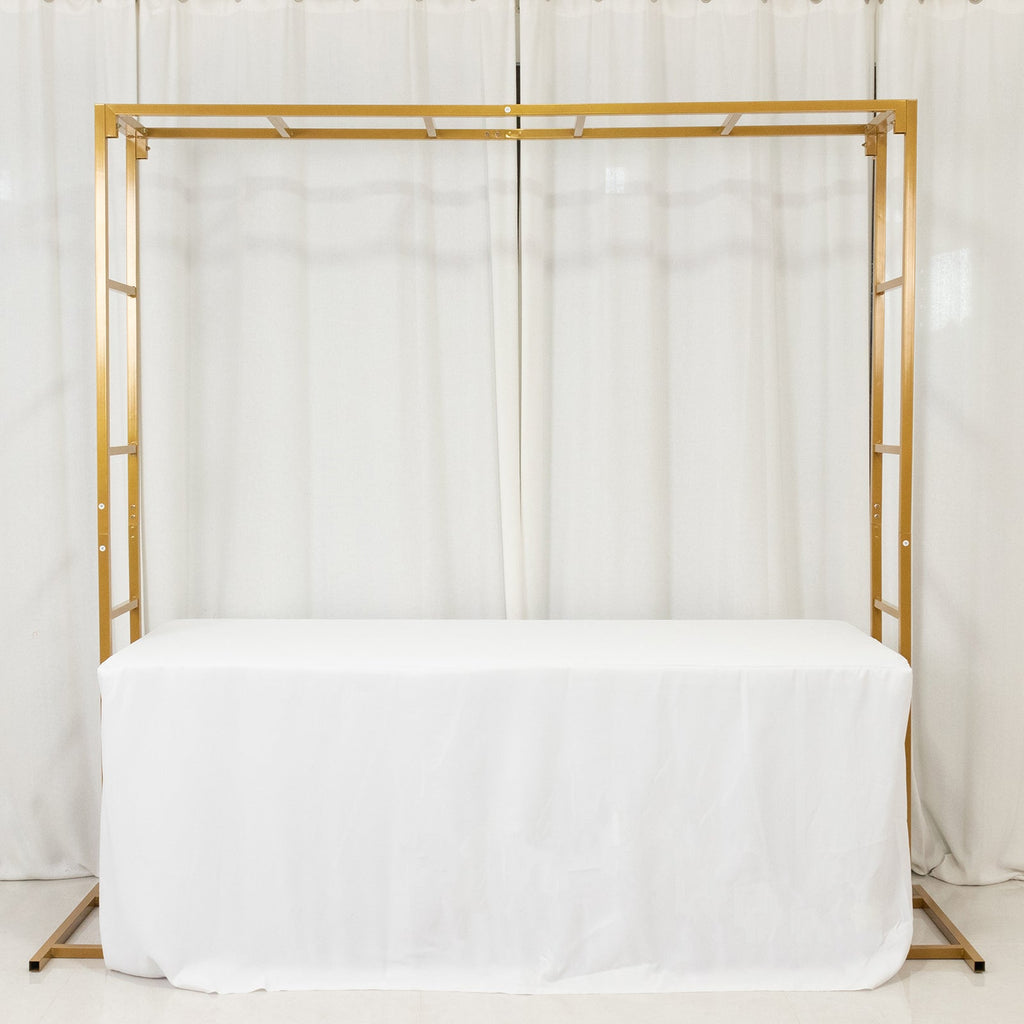 Gold 6ftx6ft Over the Table Stand | TableclothsFactory