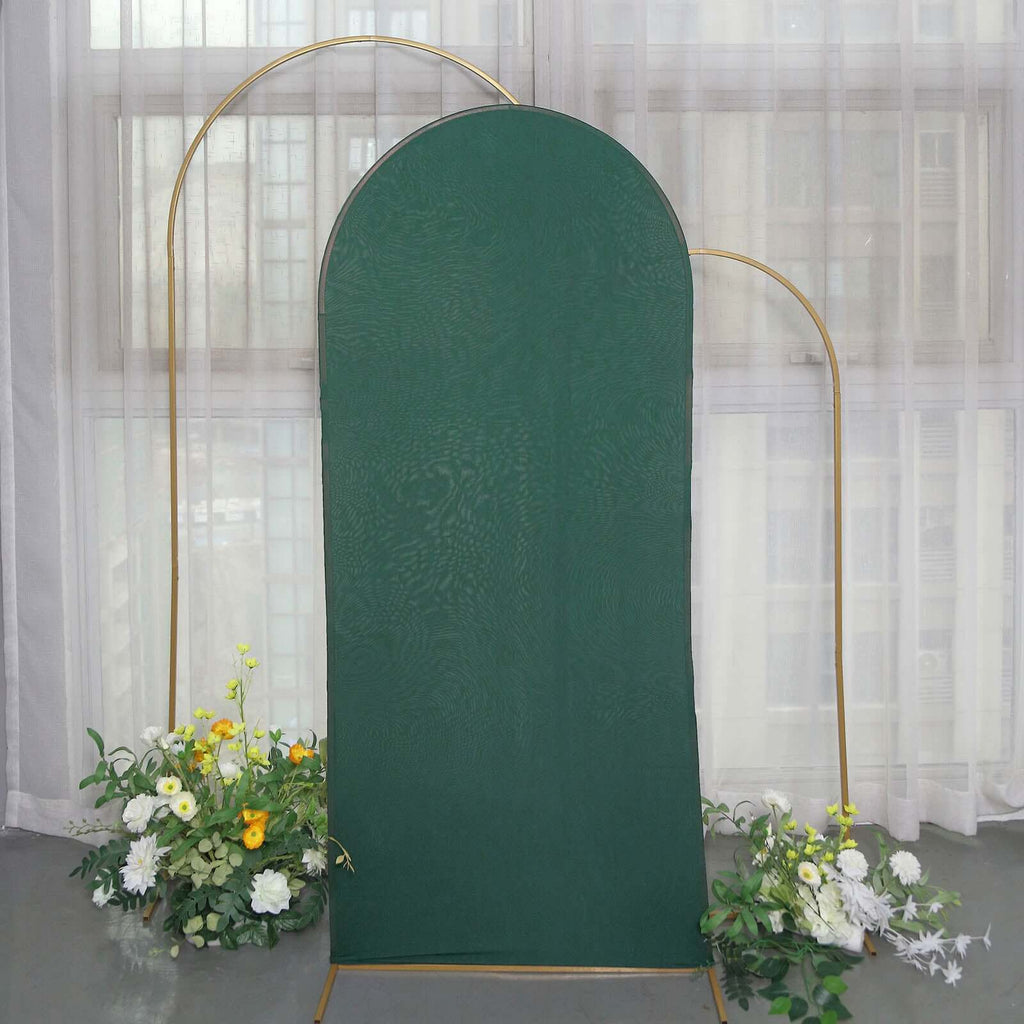 6ft Hunter Green Spandex Backdrop Cover | TableclothsFactory