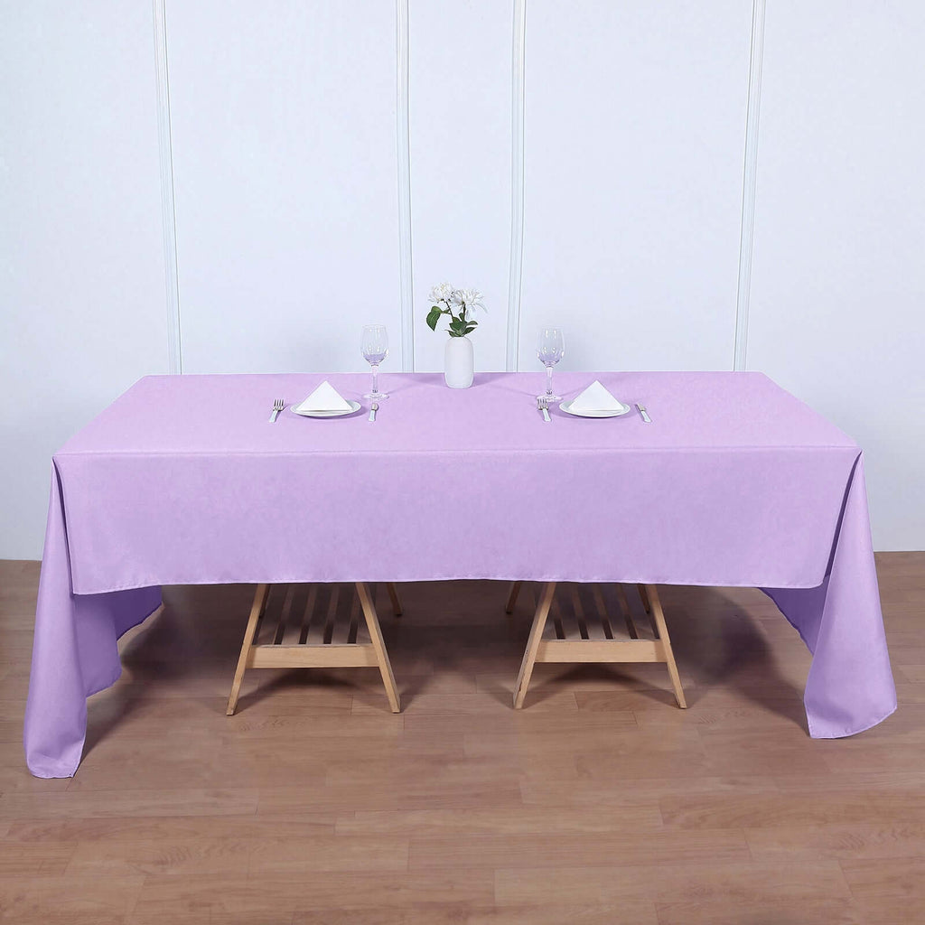 Polyester Tablecloth 60"x126" Lavender | TableclothsFactory