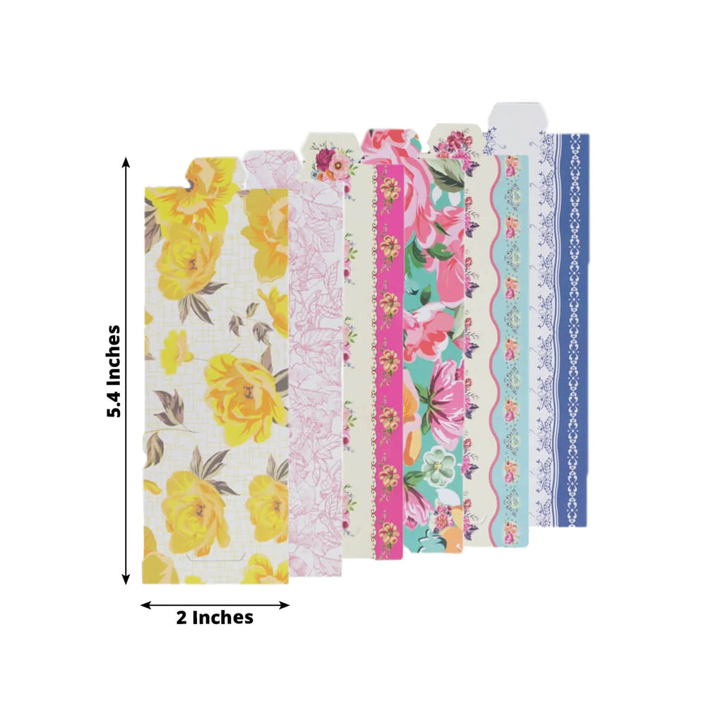 Mixed Vintage Paper Napkin Holder Bands | TableclothsFactory