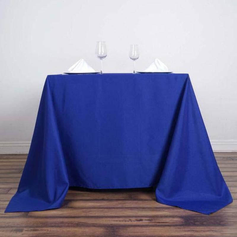 Polyester Tablecloth 90"x90" Royal Blue | TableclothsFactory