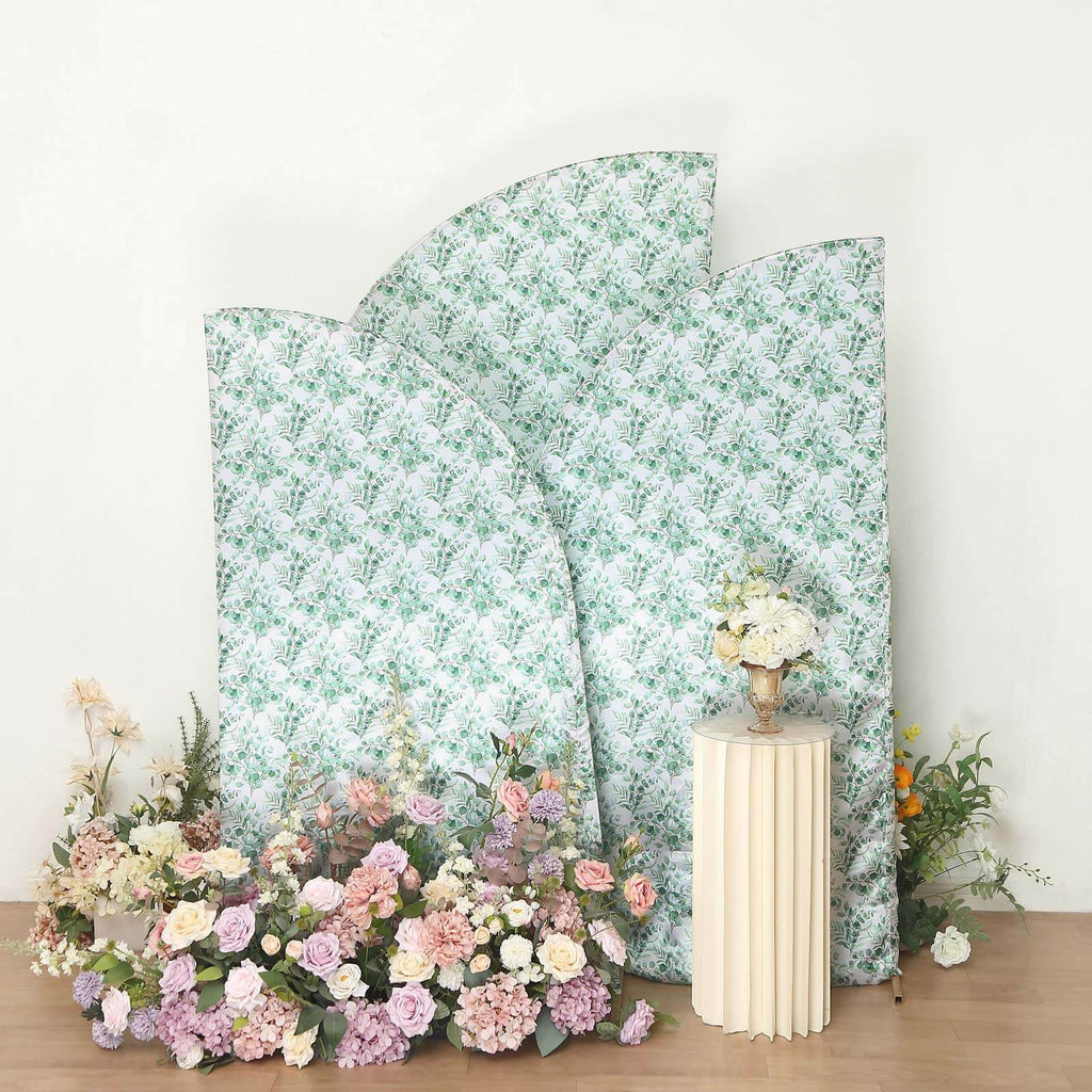 Chiara Satin Wedding Arch Covers Set of 3 | TableclothsFactory