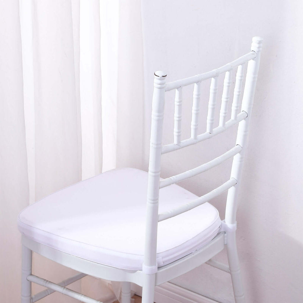 Chiavari Chair Pad Memory Foam White | TableclothsFactory