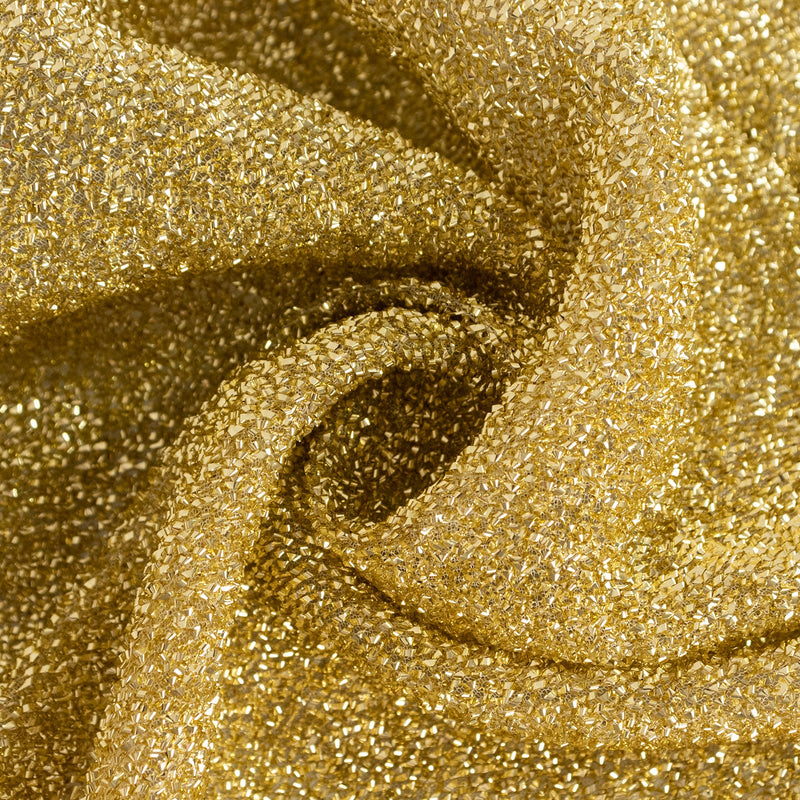 Spandex Glitter Cocktail Table Cover 36" Gold | TableclothsFactory