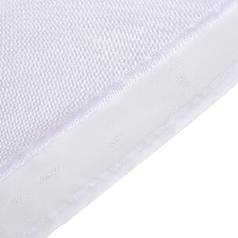 White Chiffon Polyester Event Curtain Drapes | TableclothsFactory