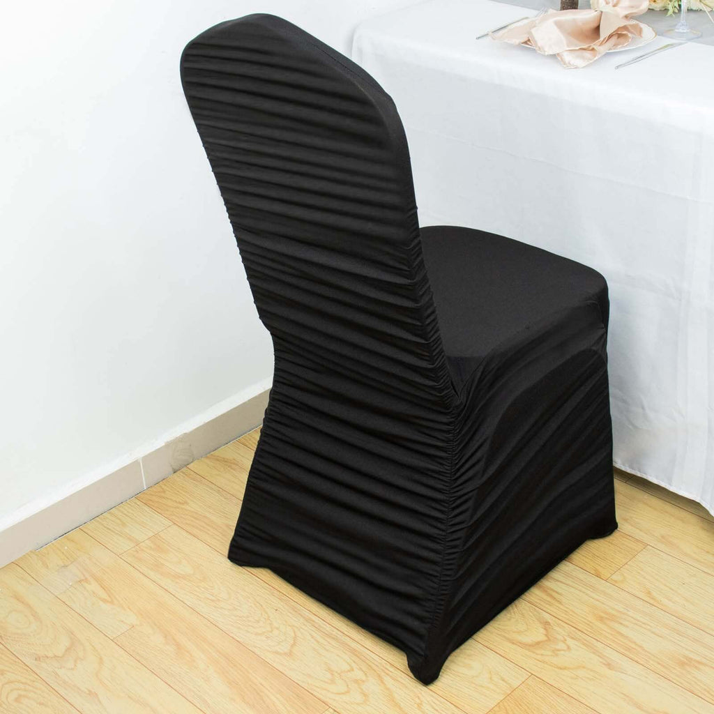Spandex Banquet Chair Cover Black Rouge | TableclothsFactory