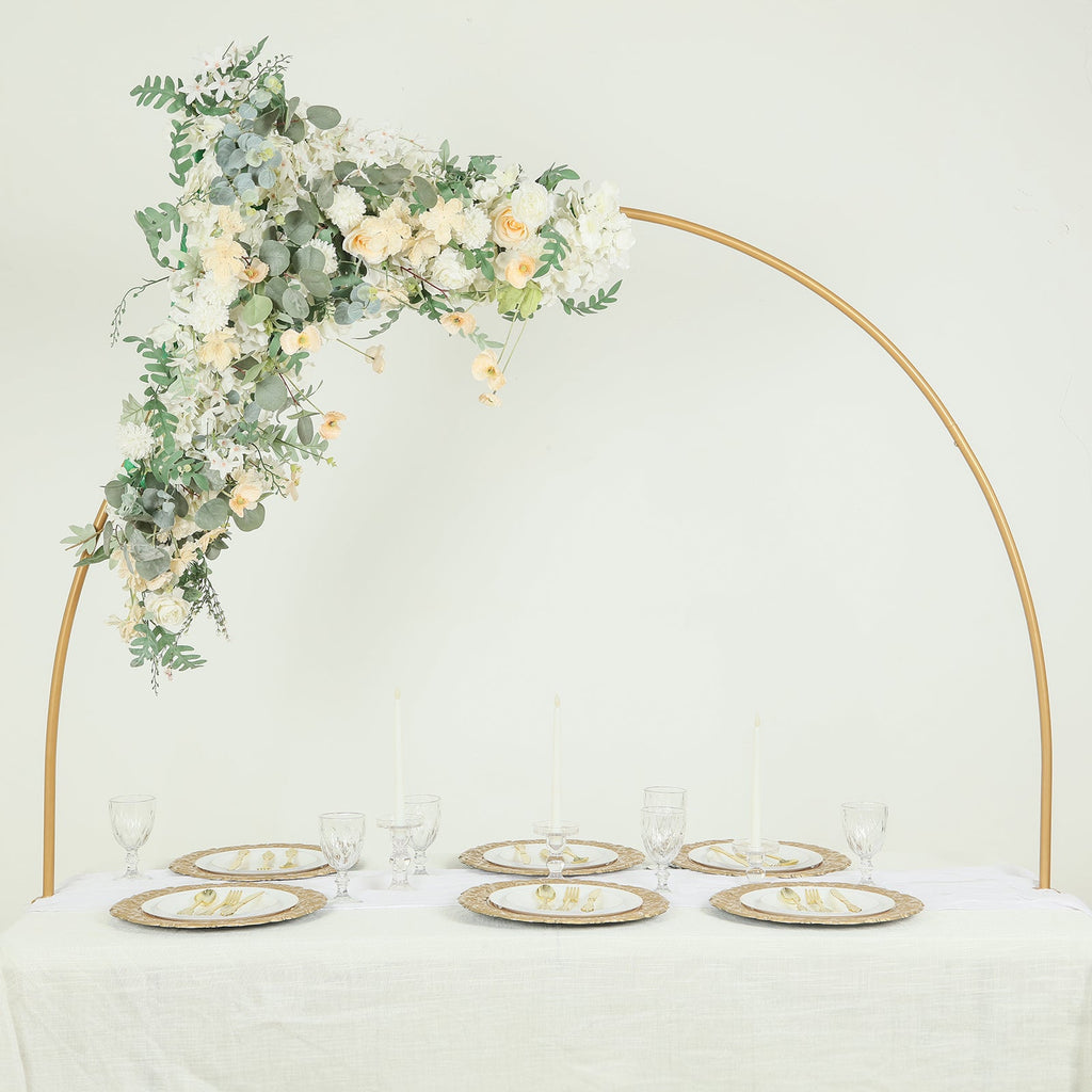 Gold Over The Table Arch Frame | TableclothsFactory