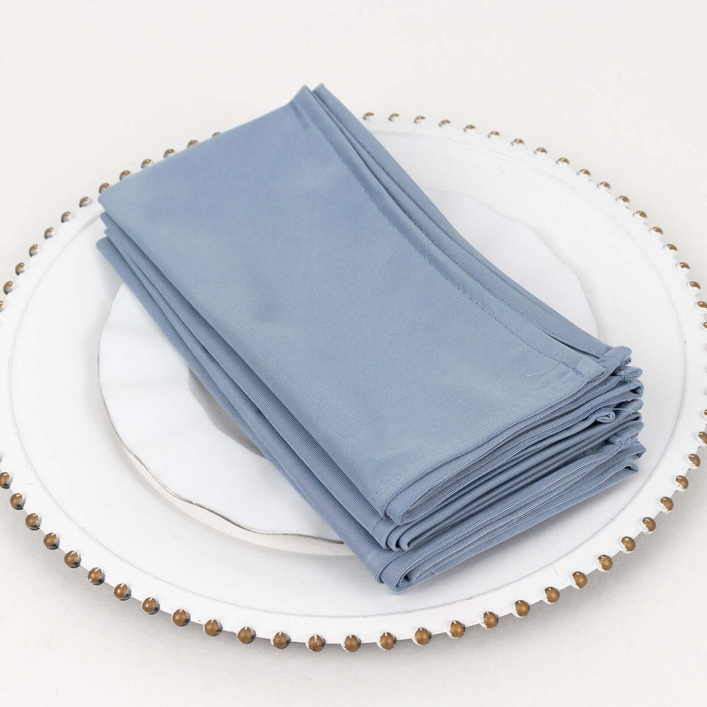 Scuba Napkins 20"x20" Dusty Blue | TableclothsFactory