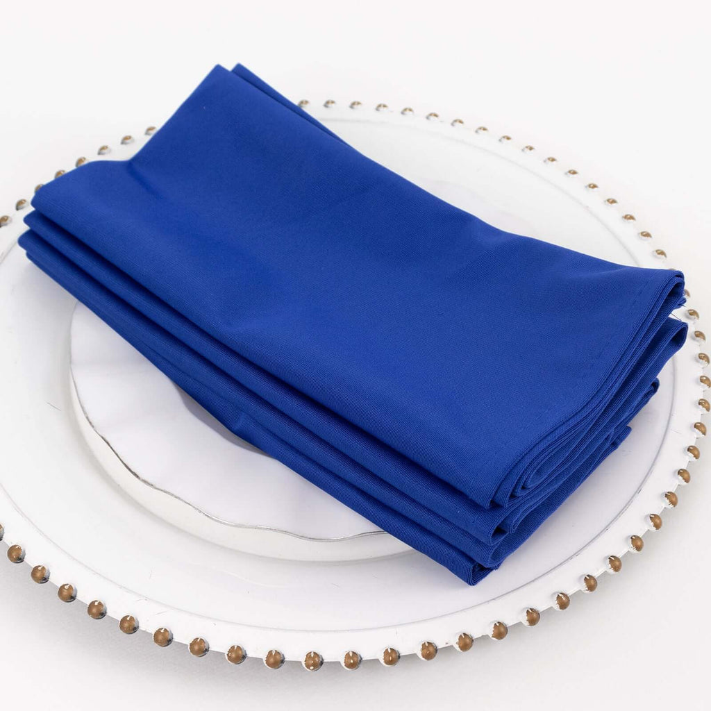 Scuba Napkins 20"x20" Royal Blue | TableclothsFactory